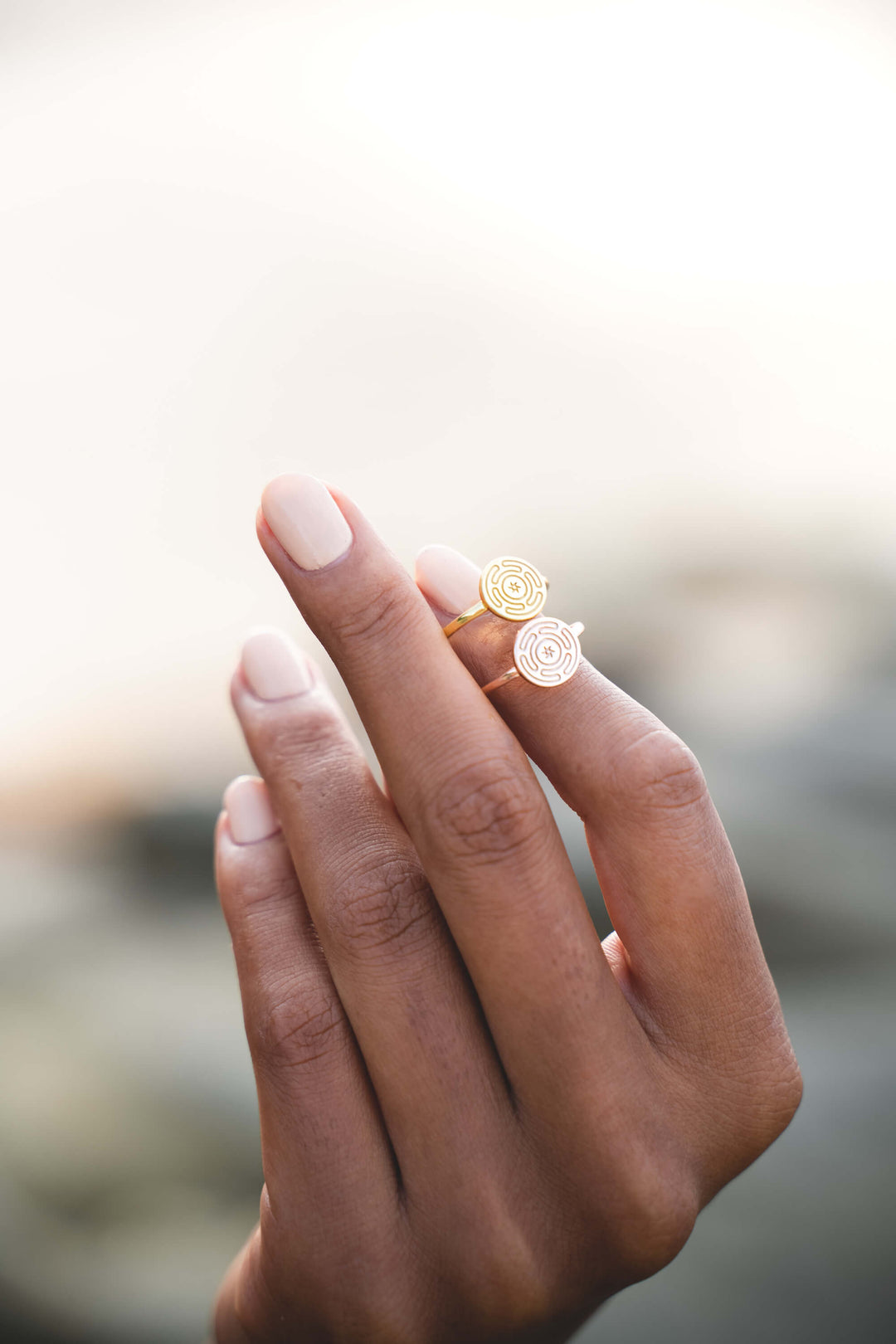 Hecate's Wheel (Strophalos of Hecate) Ring - Rose Gold – Blessed Be Magick