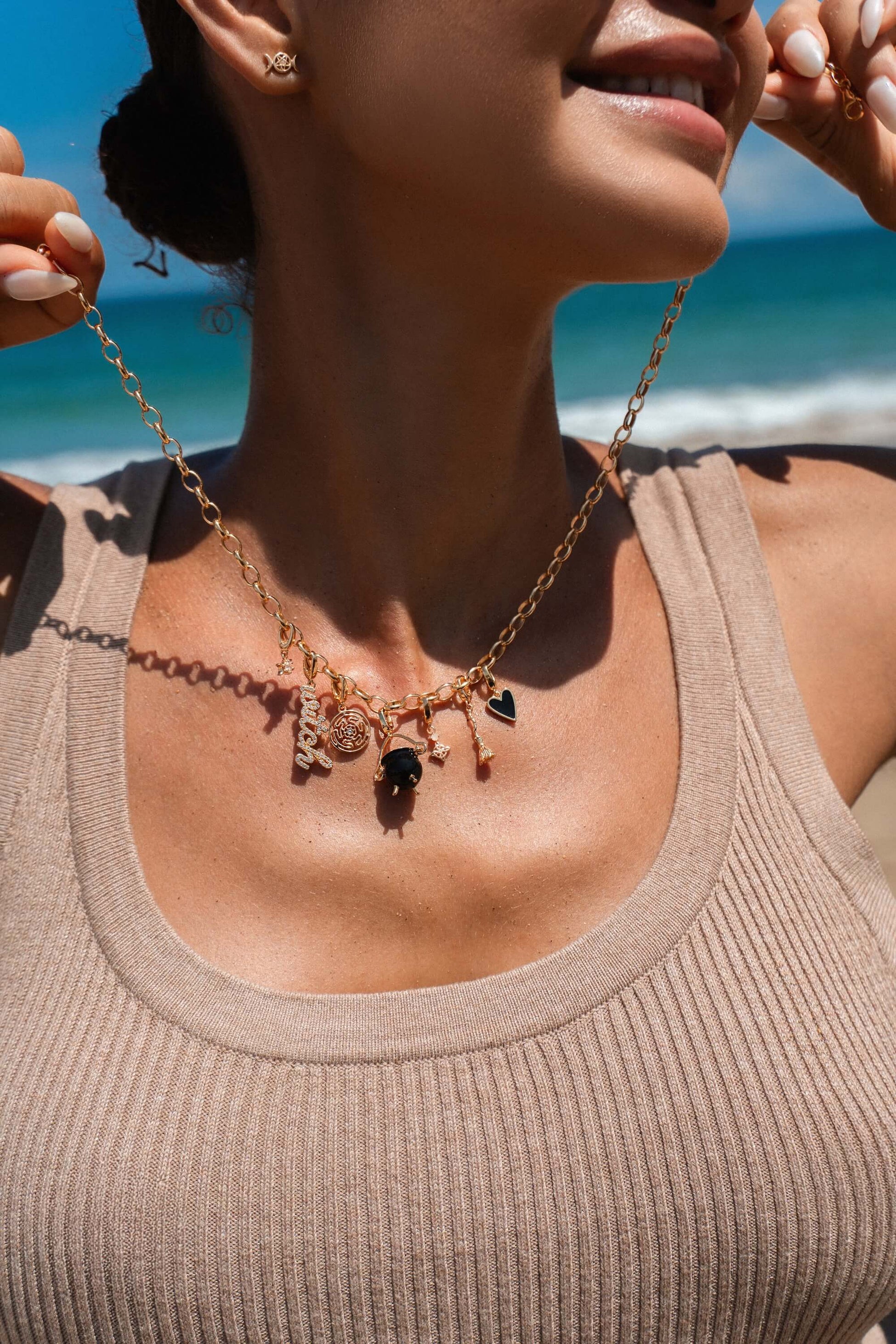 Charm Necklace - Oval Link – Blessed Be Magick